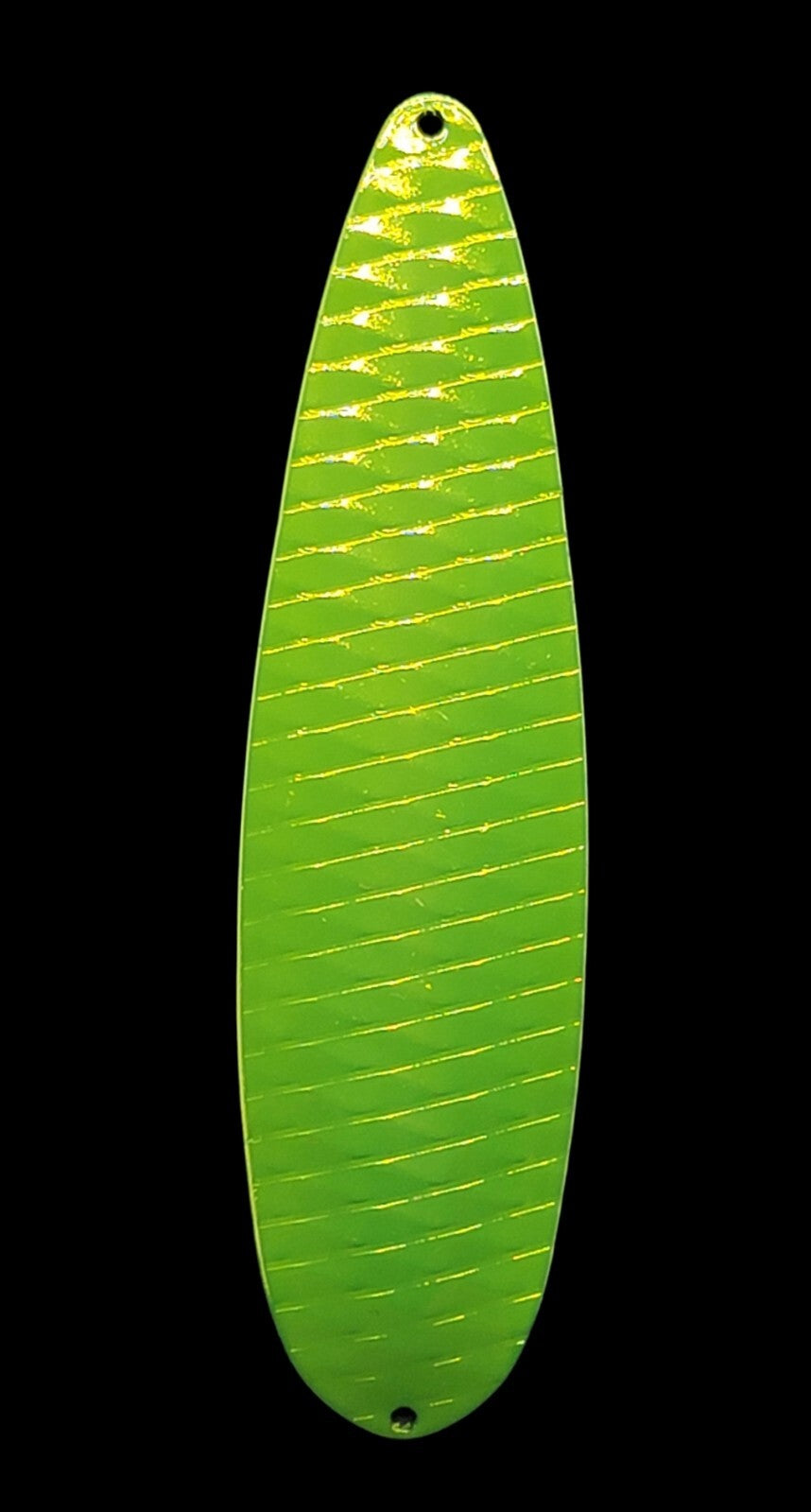 Fishing Flutter Spoon 8" 20cm Lure 4oz Jigging Grellow Bass Smooth Dia ...