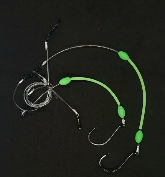 Deep Drop Bottom Fishing Rig Glow Tile Rose Snapper Cod Grouper Golden ...