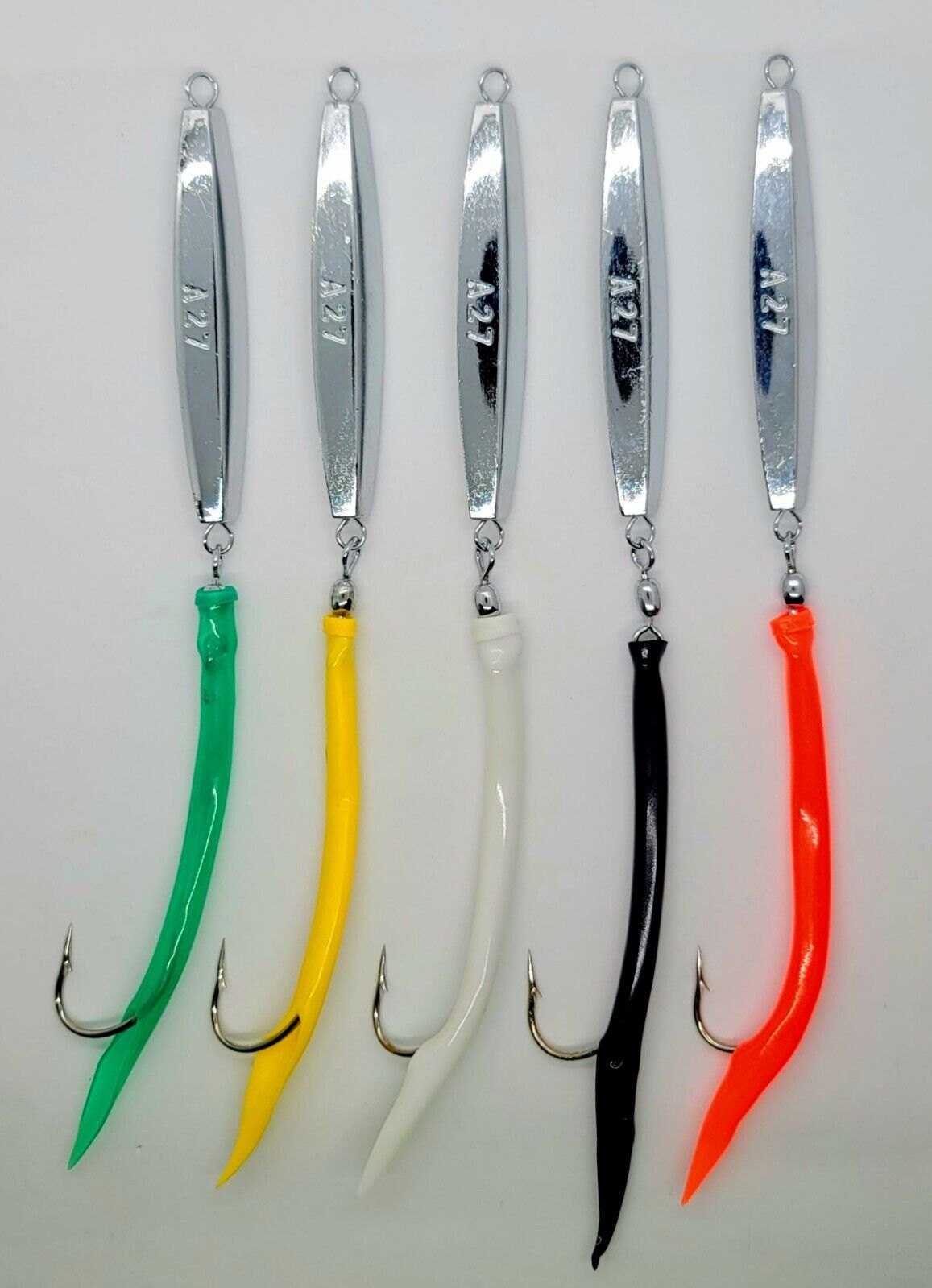 Fishing Jigs Fish WOW! Glow In Dark Diamond Jigs - 5 Pack 8oz Heavy ...