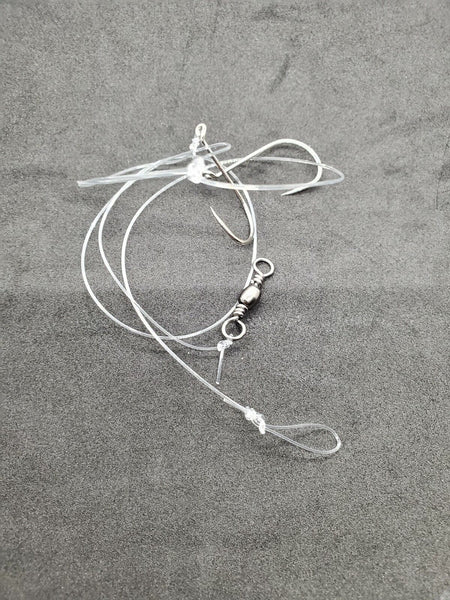 Blackfish Tog Tautog SALTWATER FISH RIG MUSTAD 3/0 HOOK 50lb MONO 2 Ho ...