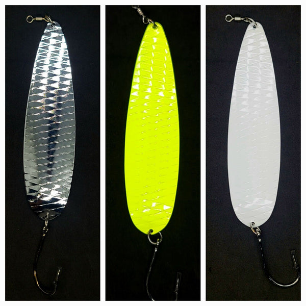 8" Fishing Flutter Spoon Lure 4 oz Jigging Casting Jigging | M3Tackle