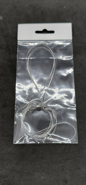 Hi Lo 50 lb Mono Bottom Fishing Line Rig Double Dropper Loop Cod Haddo ...